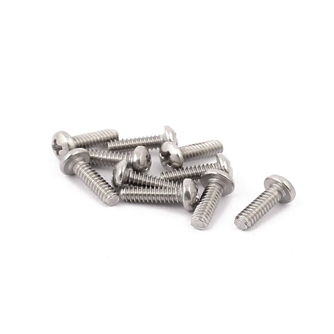 New Lon0167 10Pcs Metal 2.8mmx9.5mm Round Cross Head Screws Bolts for Serial Head And Computer Chassis(10 StĂźcke Metall 2,8mm x 9,5mm Runde Kreuzschlitzschrauben Schrauben fĂźr Serienkopf Und Computer
