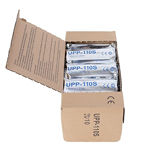 UPP-110S Type I Black and White Video Thermal,Ultrasound Film/Media,Replacement for Sony Upp-110s,110 mm x 20m(1roll)