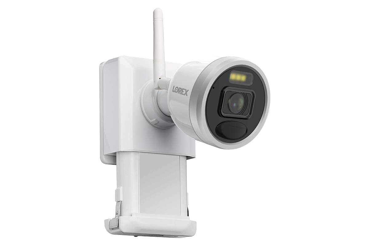 Lorex U222AA 1080p HD Wire-Free Security Camera, 60ft Night Vision, 140 FoV, Ultra-Wide Angle Lens, 2-Way Talk, Person Detection, White (Renewed)