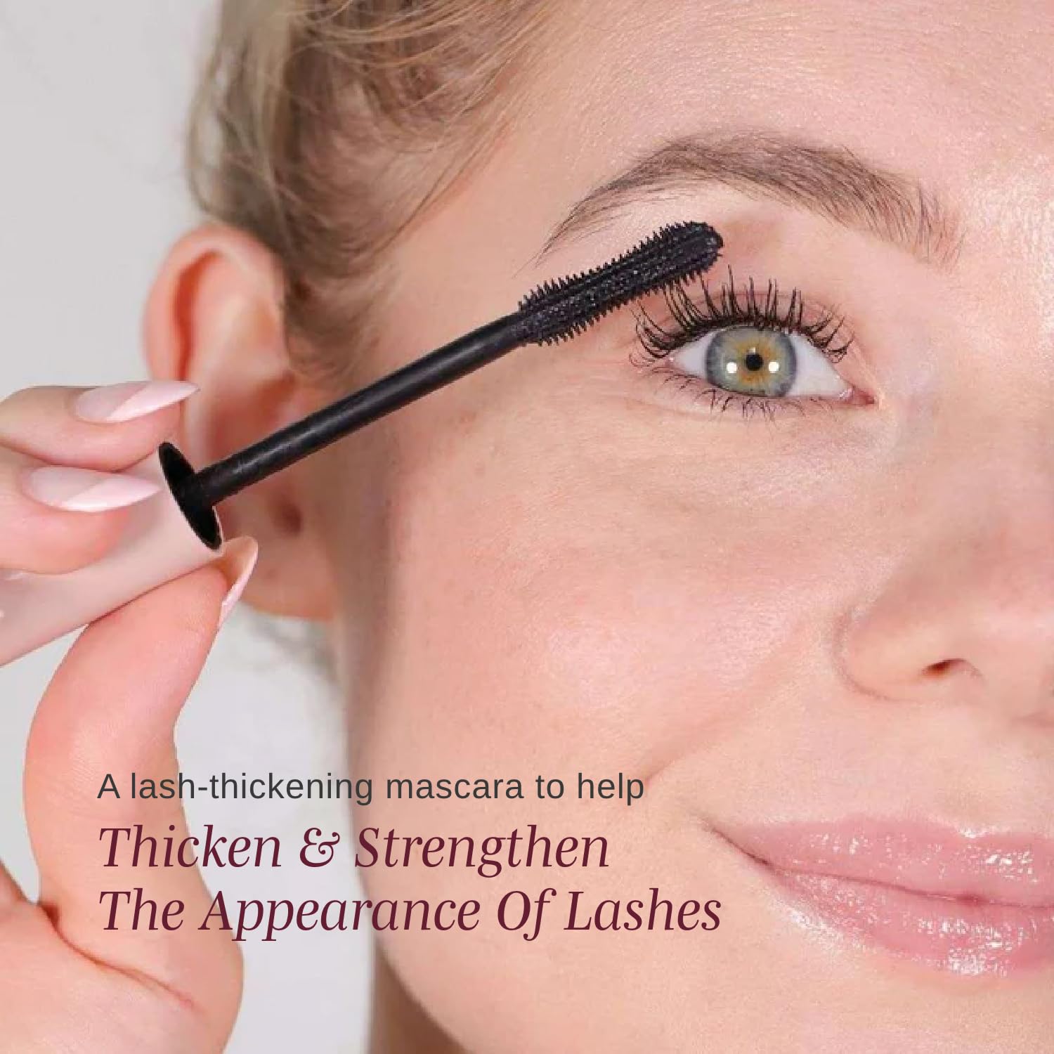 Wander Beauty Upgraded Lashes Thickening Mascara - Lengthening & Thickening Mascara Treatment For Fuller Lashes- Black Mascara With Provitamin B5 & Castor Oil Conditions & Promotes Growth - 0.31 fl oz