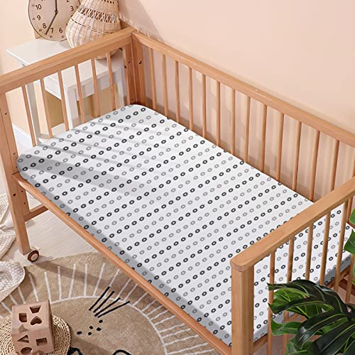 MOEMOE BABY Waterproof Crib Mattress Sheets 2 Pack Fitted Crib Sheets Toddler Bed Sheets Soft & Breathable Crib Mattress Cover Set for Baby Girls and boys