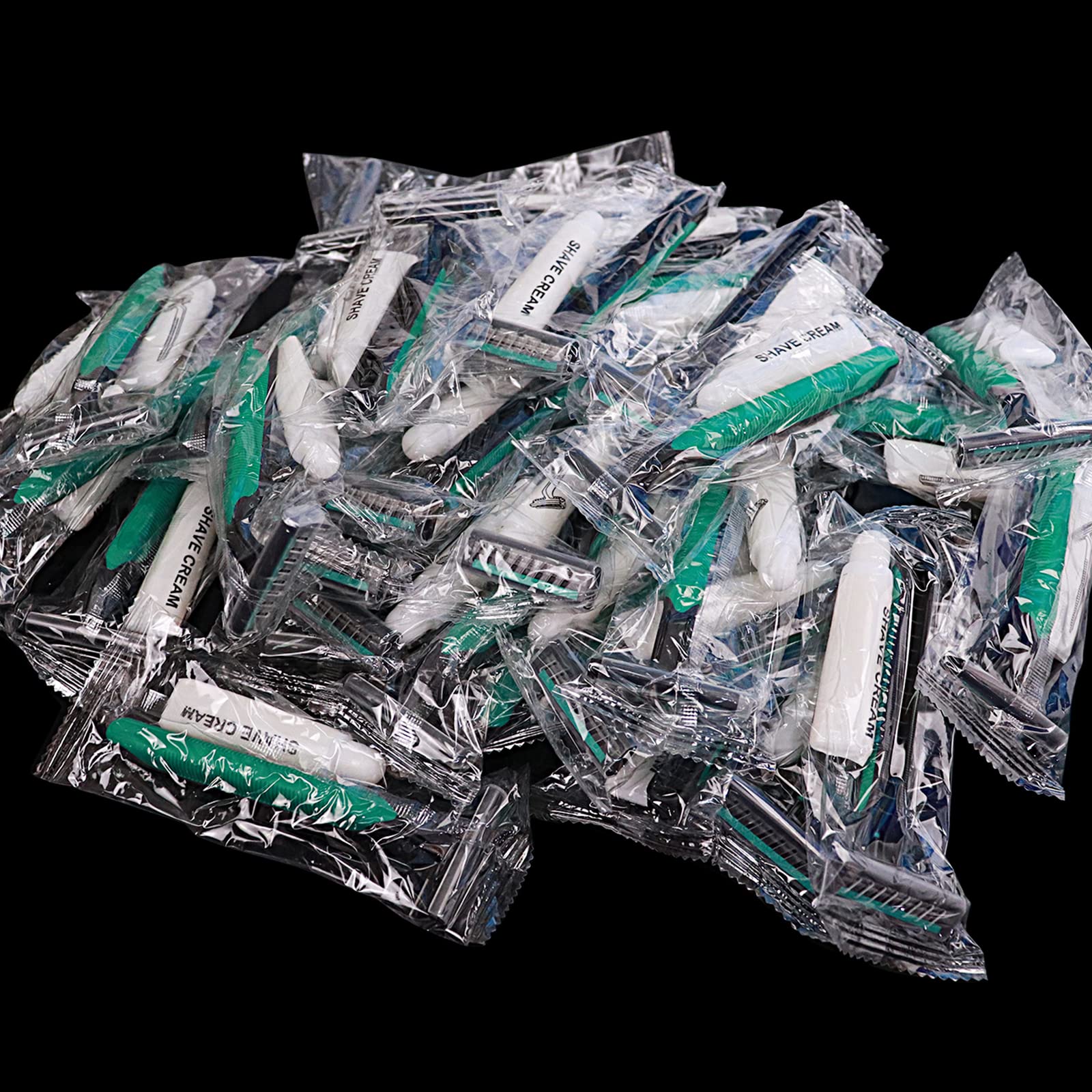 Kheoxusa Bulk Razors Disposable Individually Wrapped,Disposable Razors(100 Pack)
