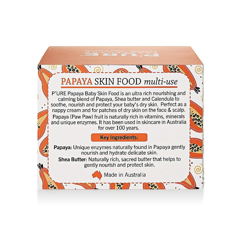 P'URE PAPAYACARE Papaya Baby Skin Food, 3.53 Ounces