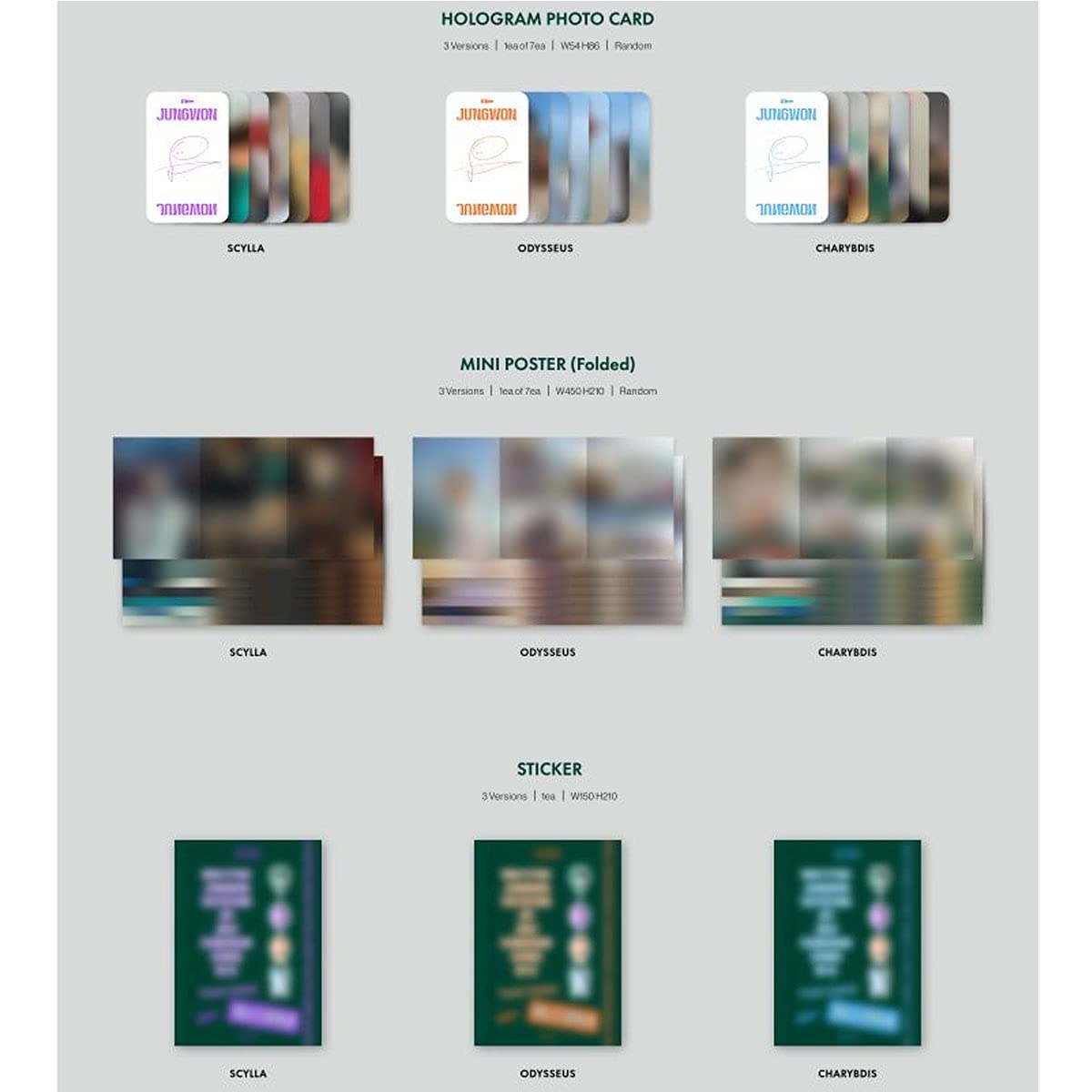 ENHYPEN [Set] 1st Album - Dimension : Dilemma (Set ver.) 3Album +3Roll Poster