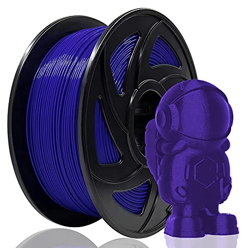 UNIDO PETG Filament for 3D Printer Blue, 1.75mm 1kg Spool (2.2lbs), Dimensional Accuracy +/- 0.02 mm, Clog-Free/Bubble-Free/Tangle-Free 3D Printing Filament for for Models, Toys, Gifts