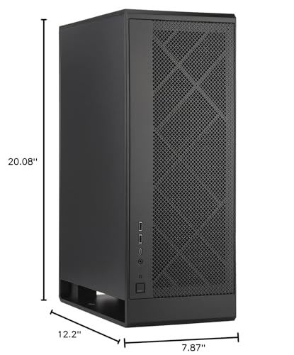 SilverStone Technology ALTA G1M Micro-ATX Super Tower Case Black, SST-ALG1MB