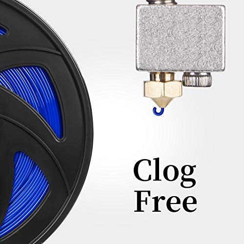 UNIDO PETG Filament for 3D Printer Blue, 1.75mm 1kg Spool (2.2lbs), Dimensional Accuracy +/- 0.02 mm, Clog-Free/Bubble-Free/Tangle-Free 3D Printing Filament for for Models, Toys, Gifts