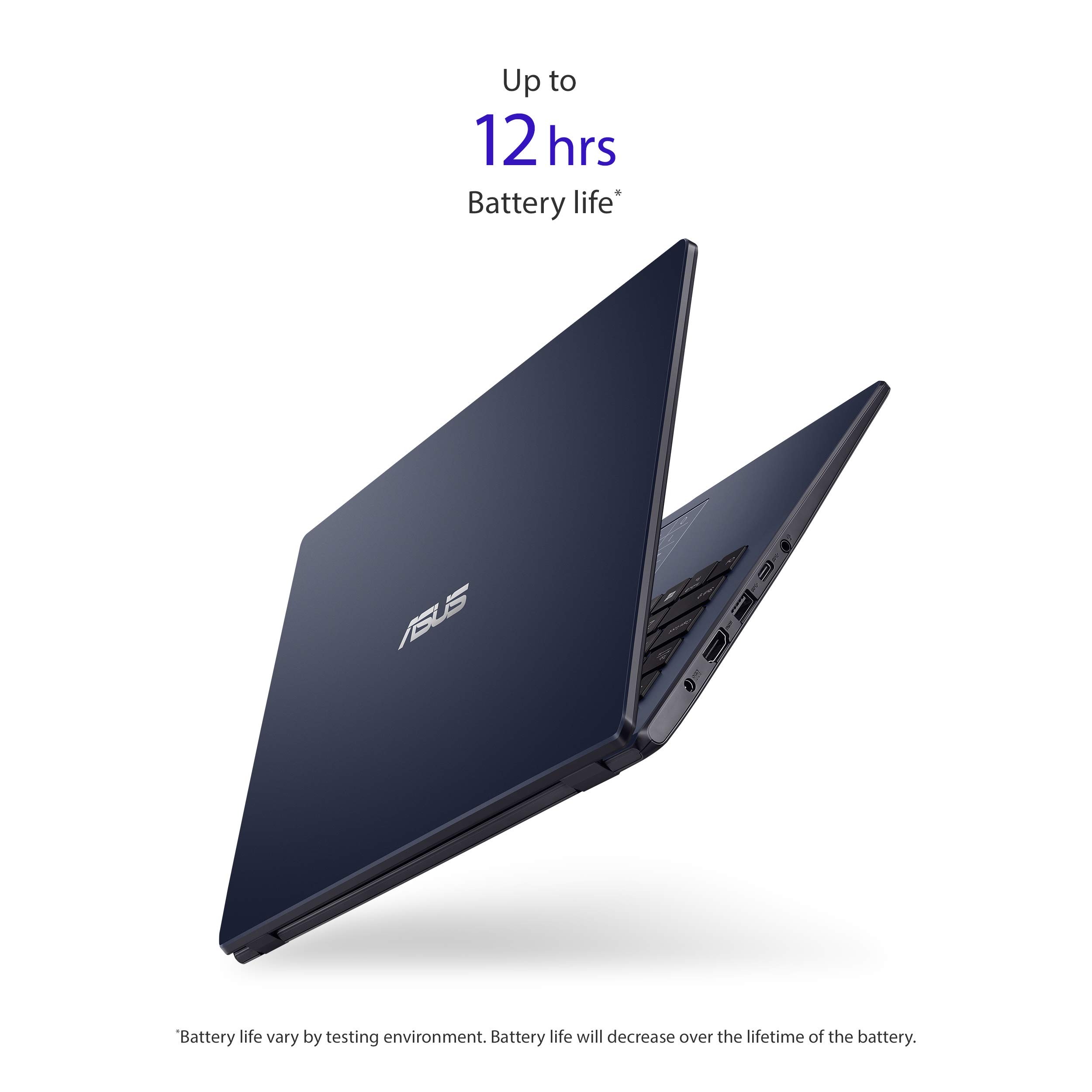 ASUS L410 MA-OB24 Ultra Thin Laptop, 14” FHD Display, Intel Pentium Silver N5030 Processor, 4GB RAM, 128GB Storage, NumberPad, Windows 10 Home in S Mode, Star Black