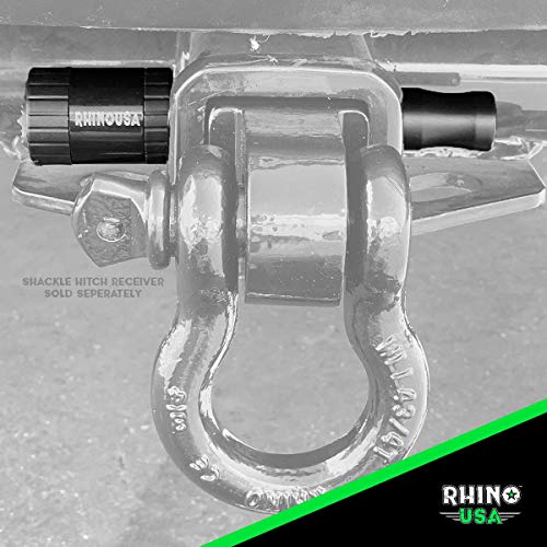 Rhino USA Locking Hitch Pin and Hitch Tightener Bundle - Includes Our Top Selling Anti Rattle Hitch Tightener Plus Our Patented Trailer Hitch Locking Pin