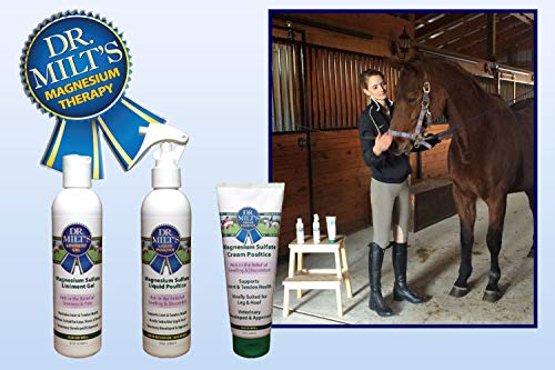 Dr. Milt's Hip and Joint Care, Horse Liniment for The Horse and Rider - 3 Pack - 8oz Cream, Gel, Spray.