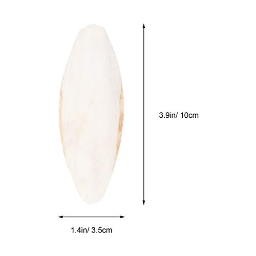 iplusmile Natural Cuddle Bone Parrot Chew Toys Chewing Cuttlefish Bone Bird Cuttlebone for Parakeets Cockatiel Macaw Conur (10cm, 12pcs)