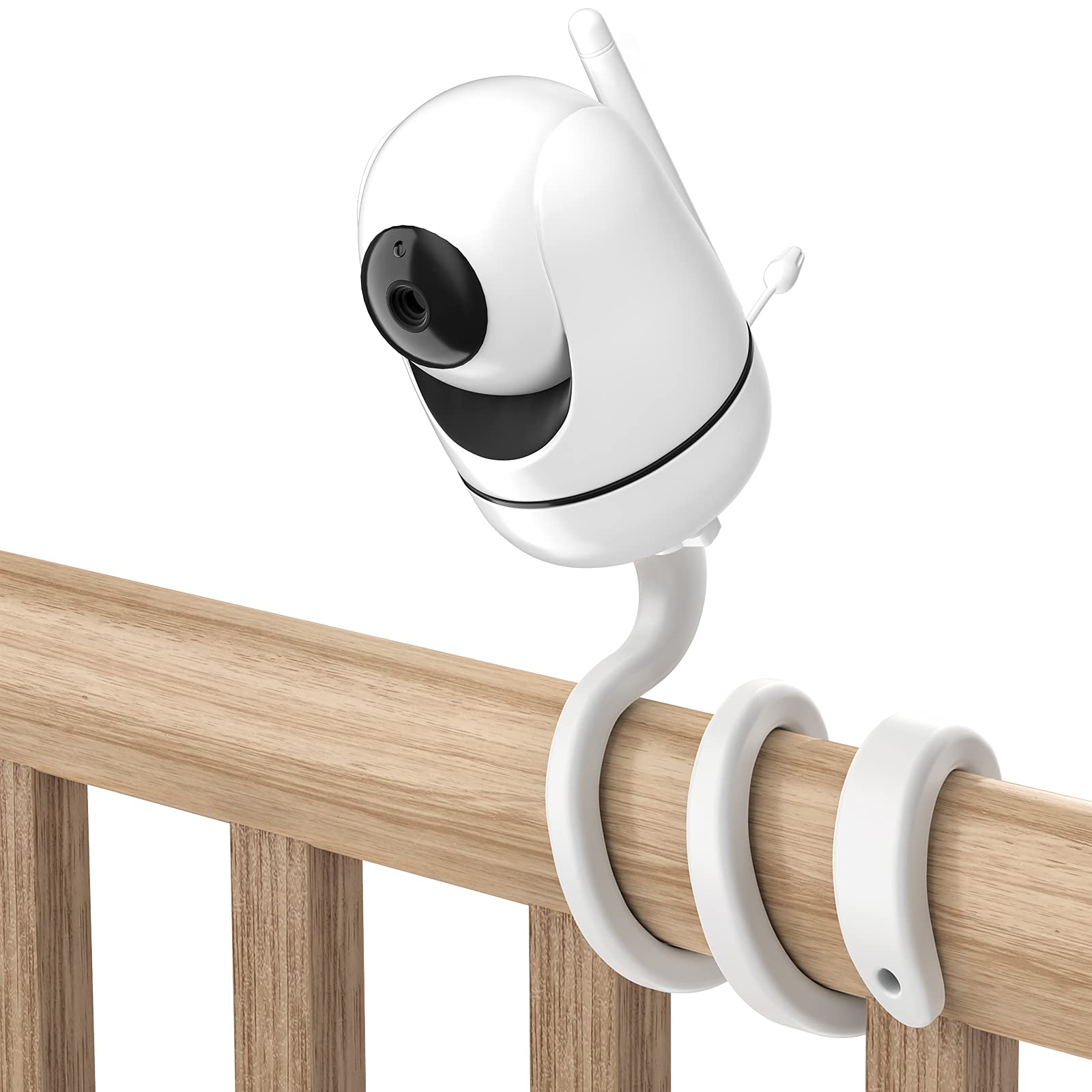 Koroao Baby Monitor Mount for HelloBaby HB65/HB66/HB248 and ANMEATE SM935E /Bonoch Baby Monitor Camera, Versatile Twist Mount Without Tools or Wall Damage