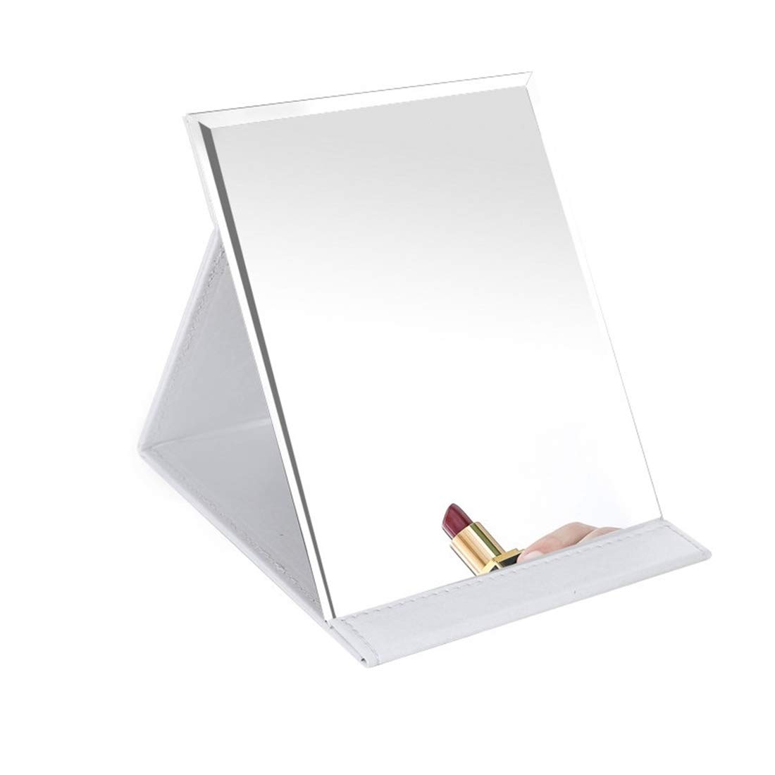 Zcooooool Mirror Large Portable Super HD Mirror Makeup Mirror Multi Stand Angle Hand Free/Handheld/Tabletop Foldable Mirror 10X7 Inch