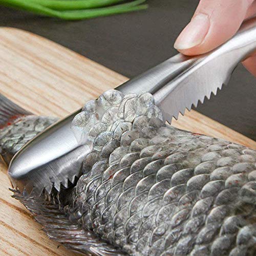 4 Pieces Fish Scaler,fish scale remover,fish peeler,fish cleaningTool for Fish Scales Removing Peeling
