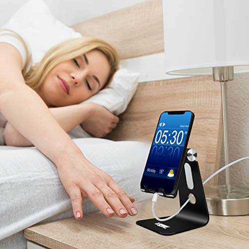 Adjustable Cell Phone Stand, LLSME Phone Holder, Cradle, Dock, Aluminum Desktop Stand Compatible with All Mobile Phone, iPhone, iPad Air/Mini