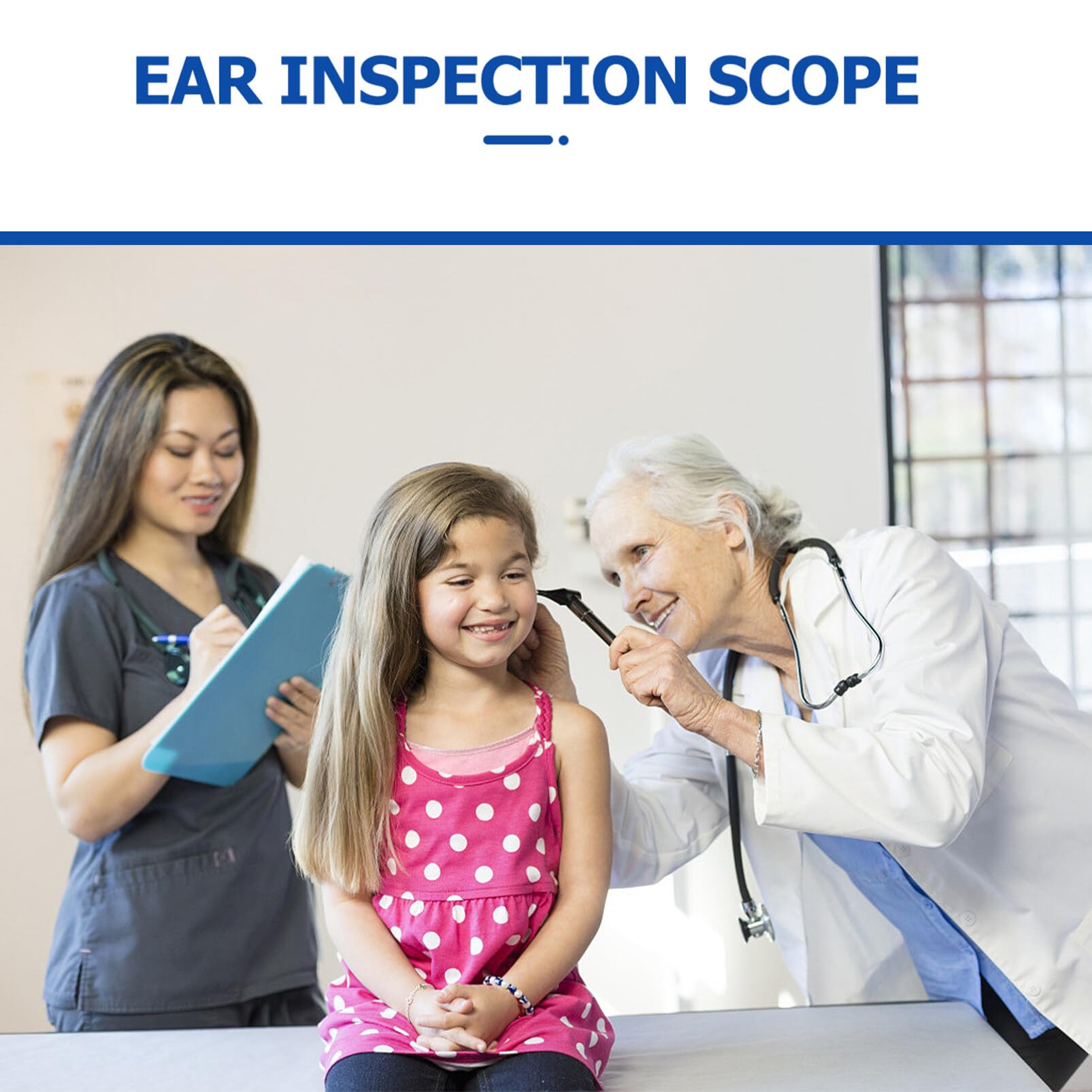 Baluue 1 Set LED Diagnostic Otoscope Ear Care Checker Ear Inspection Scope Medical Instrument Otoscope for Kids Adults Doctor Eldery Pet Screening