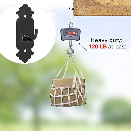 SELEWARE Coat Hooks Wall Mount with Screw, Heavy Duty Hooks for Hanging Coats for Key, Towel, Bags, Cup, Hat Indoor and Outdoor use