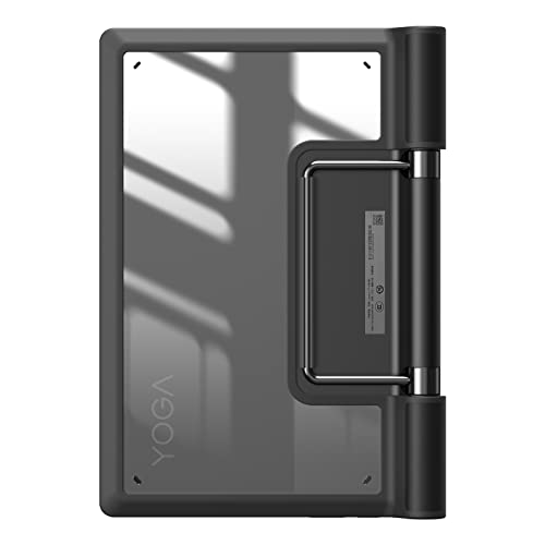 Fintie Hybrid Folio Case for Lenovo Yoga Tab 13 2021, Shockproof Cover with Clear Transparent Back Shell for Lenovo Yoga Tab 13" Tablet (YT-K606F), Black