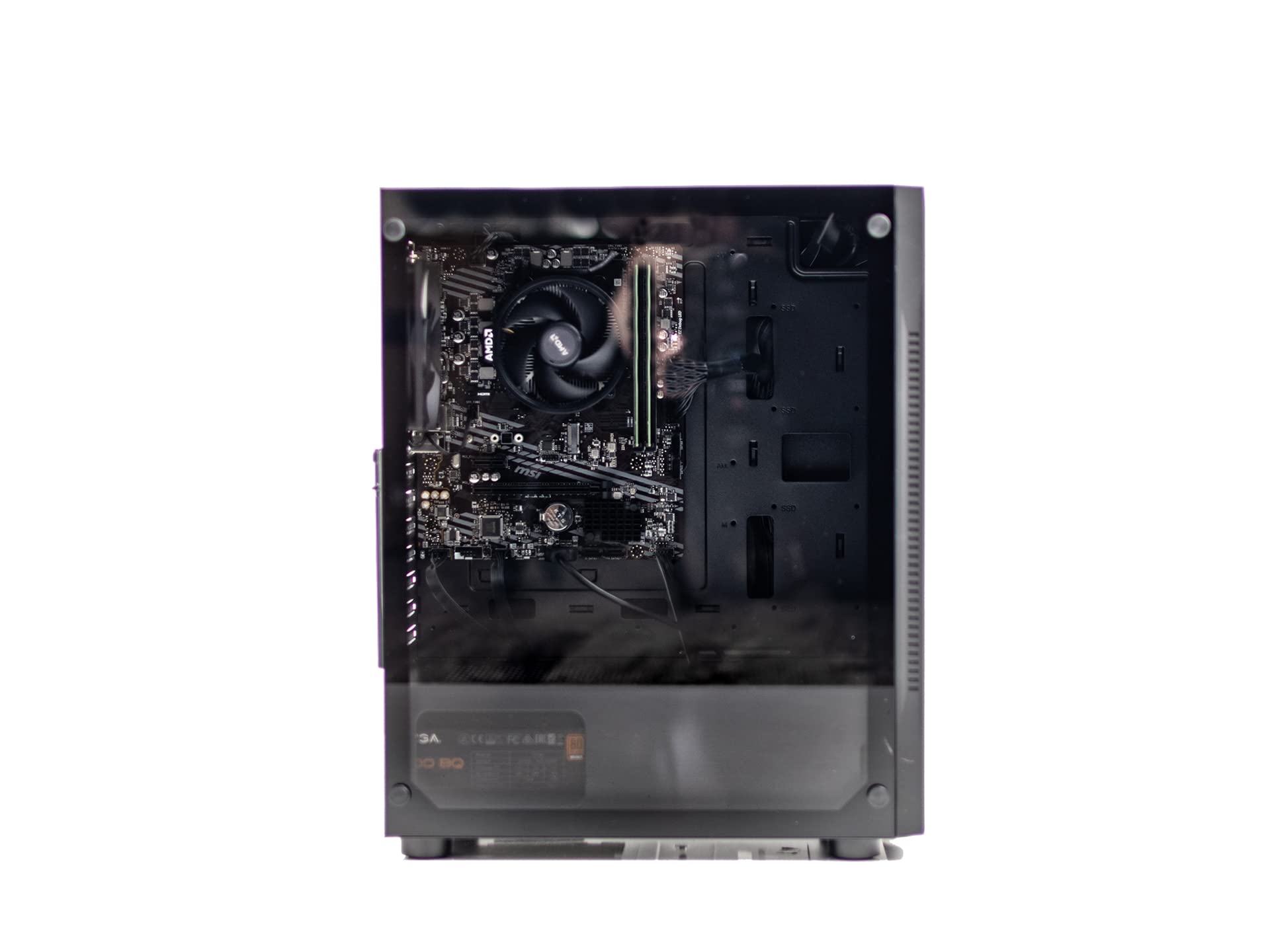 Gigatech Gaming Apollo 7 Gaming Desktop - AMD Ryzen 7 5700G 8-Core 16-Threads 4.6GHz Boost, Radeon Vega 8, 8GB DDR4 3200MHz, 256GB SSD, Built in Wi-Fi, Windows 10