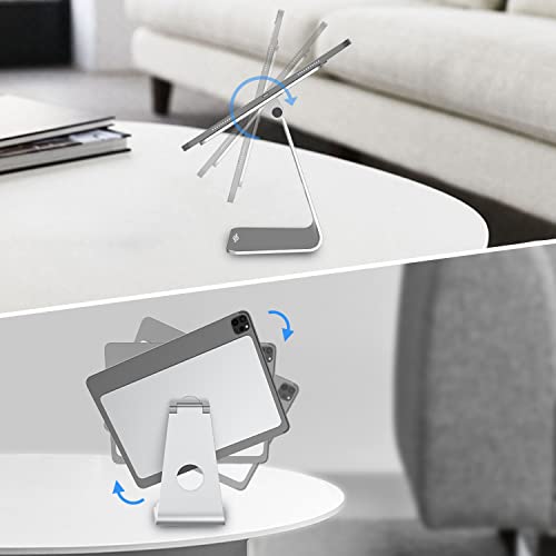 KABCON Magnetic Stand for iPad Pro 12.9,360¡ã Rotating Floating Magnetic Stand Holder for iPad Pro 12.9 3rd/4th/5th Generation-Silver ¡
