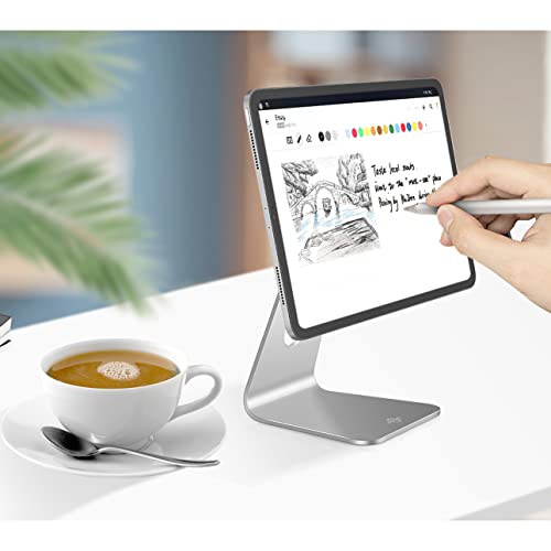 KABCON Magnetic Stand for iPad Pro 12.9,360¡ã Rotating Floating Magnetic Stand Holder for iPad Pro 12.9 3rd/4th/5th Generation-Silver ¡