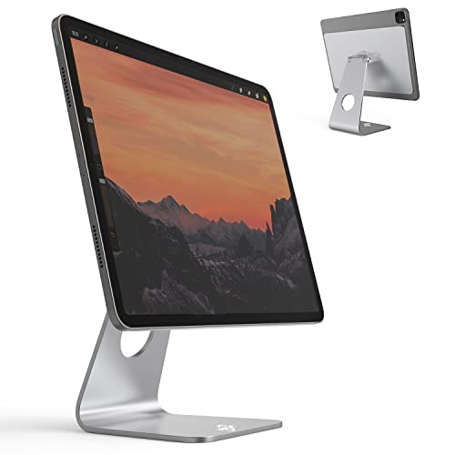 KABCON Magnetic Stand for iPad Pro 12.9,360¡ã Rotating Floating Magnetic Stand Holder for iPad Pro 12.9 3rd/4th/5th Generation-Silver ¡