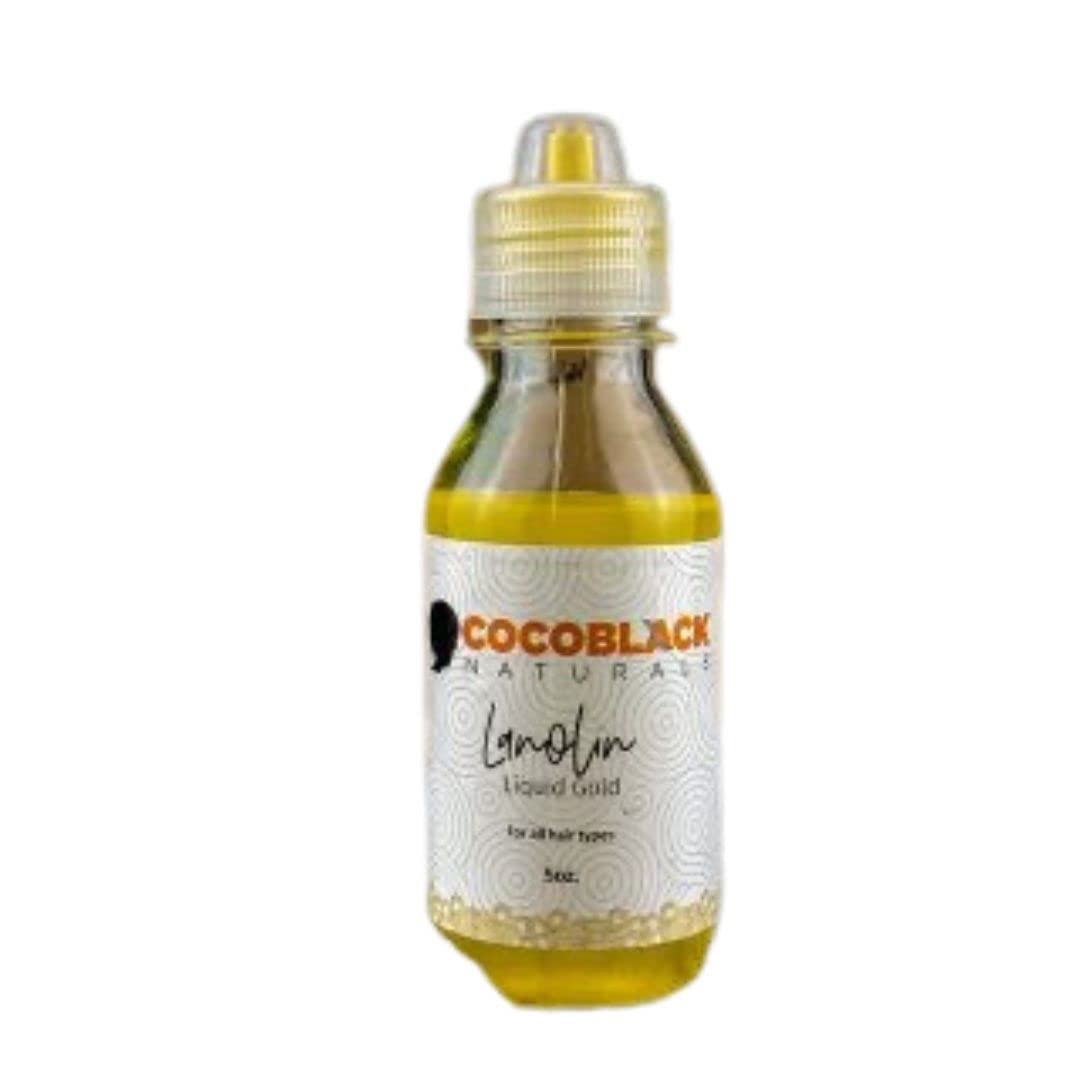 CocoBlack Naturals Lanolin Moisturizer Ghana for Coily Kinky Hair, 4.8 fl oz