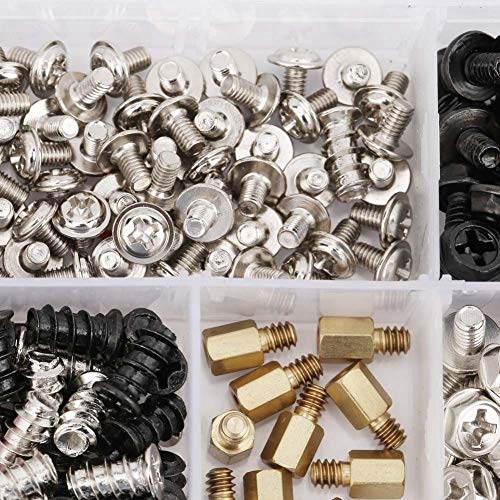 Motherboard Screws, 202 Pcs Computer Screws Kit 12pcs Chassis Screw PC Assortment Kit for Maintenance and Repair Of Mobile Network Terminal Equipment