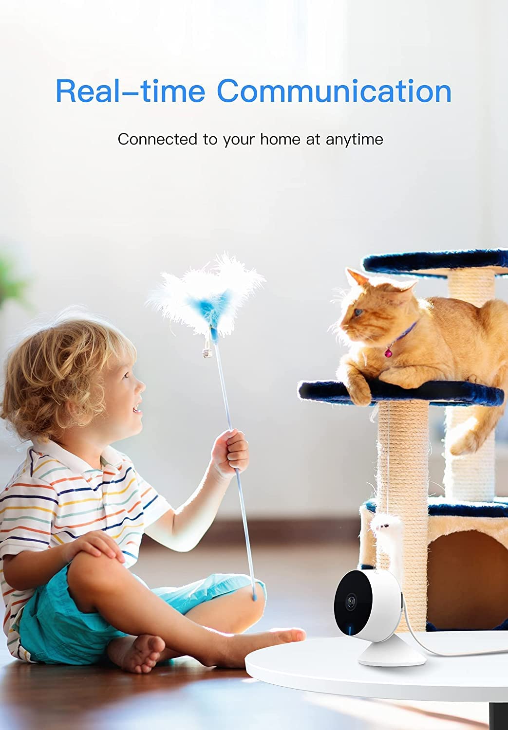 LAXIHUB M1 Security Baby Monitor (2-Pack) with Camera and Audio, 1080P Full HD, Motion & Sound Detection, Night Vision, 2.4G WiFi Camera Compatible with Alexa and Google Assistant…