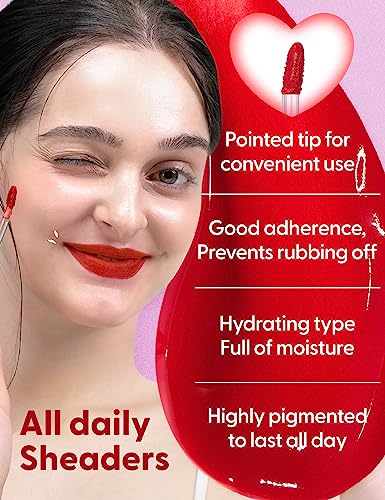 It'S SKIN Tincy All-Day Semi-Matte Lip Stain Tint 0.13oz (04 Bloodymary Red) - Non-Transfer | Smooth Satin Finish, Rich Pigmentation | Moisturizing, Comfortable Vivid Color for Lasting All-Day Beauty