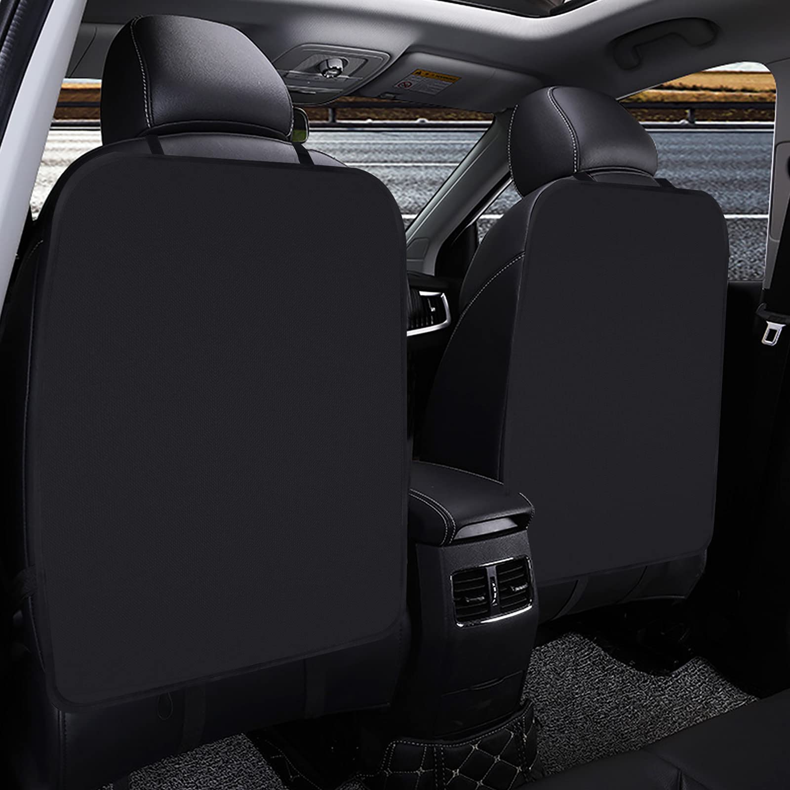 BUG HULL Kick Mats, Car Seat Protector Back Seat Protector for Kids, Sag Proof, Waterproof, Car Back Seat Cover Protect from Dirt, Mud, Scratches, Premium Oxford Fabric Car Kick Mats Fits Most Cars