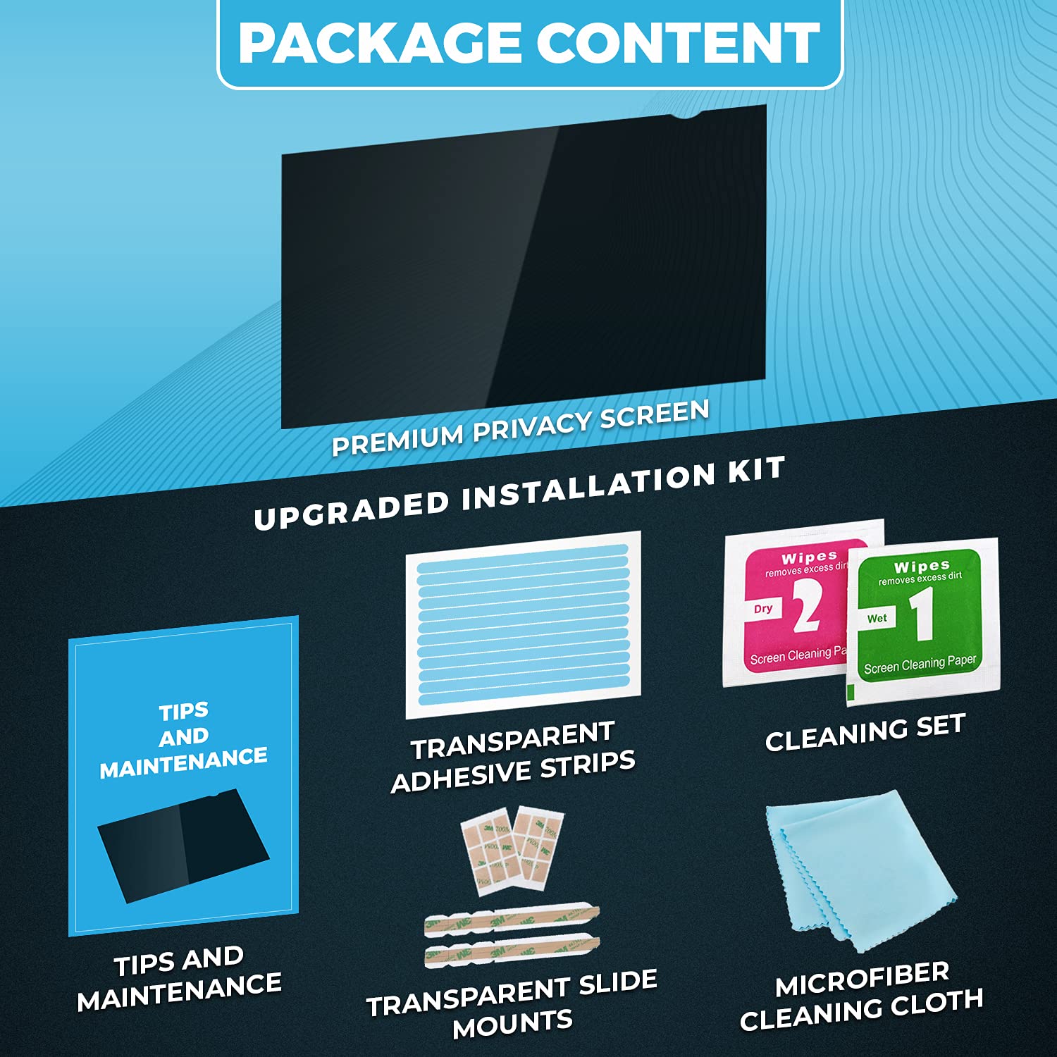 Privacy Screen Filter for 34 Inches Desktop Computer Widescreen Monitor, Aspect Ratio 21:9