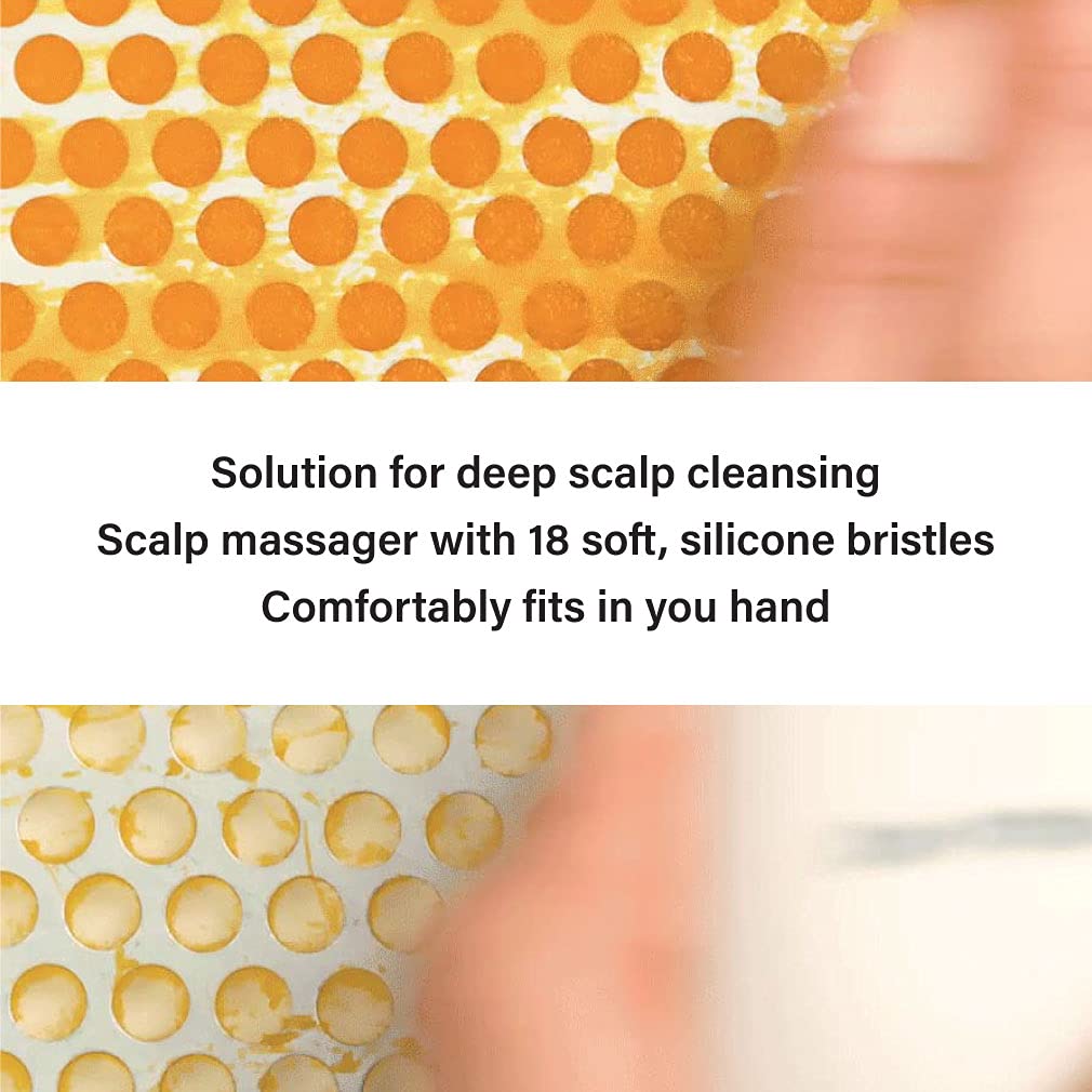 DR.FORHAIR Hair Scalp Massager Shampoo Brush – Cleansing Care Soft Silicone Washing Head Scrubber Shower Water Resistant Handheld Dandruff Removal