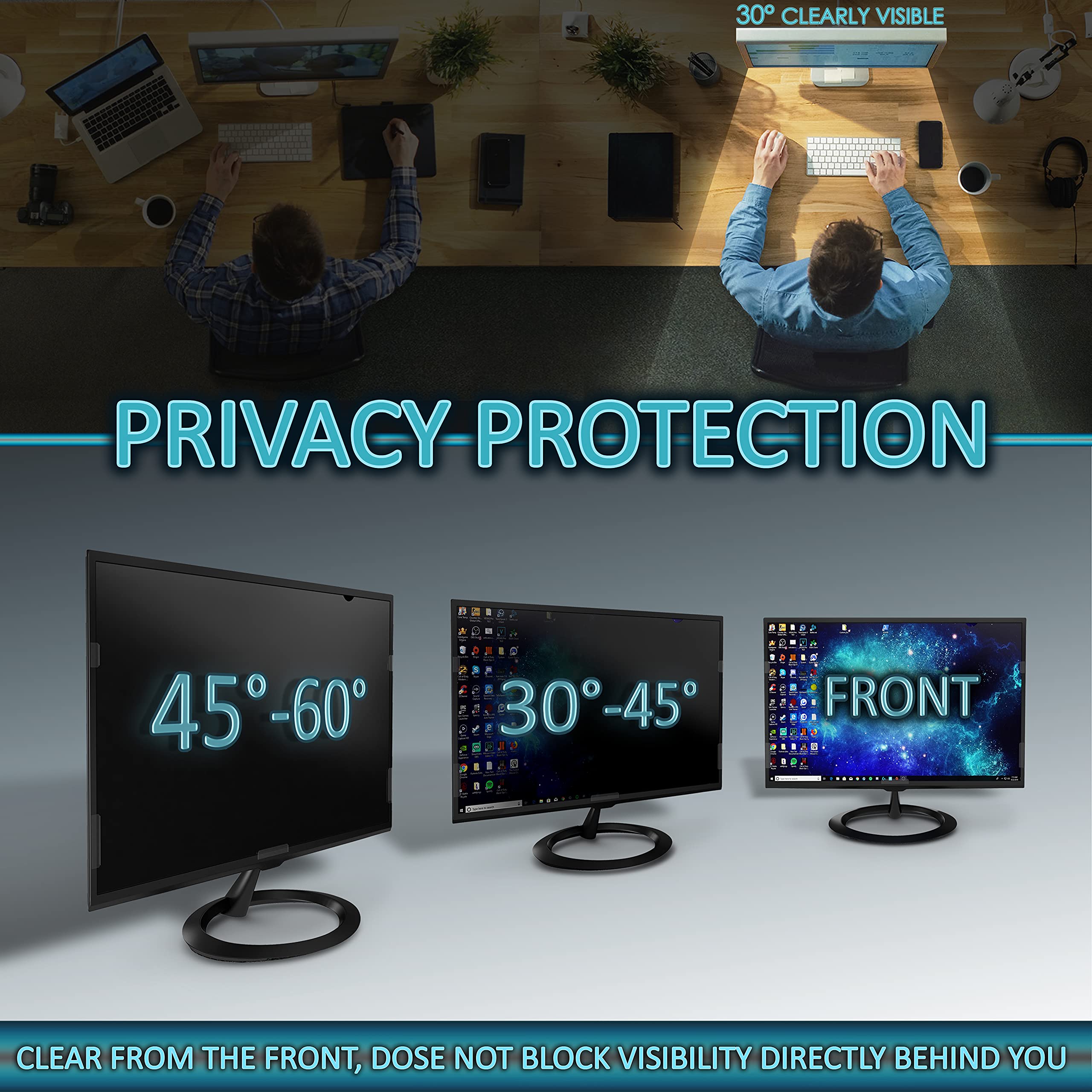 Privacy Screen Filter for 34 Inches Desktop Computer Widescreen Monitor, Aspect Ratio 21:9