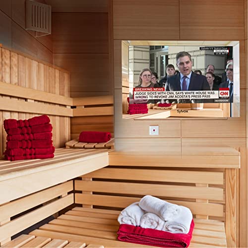 SYLVOX 32-inch 1080p Waterproof TV, Full HD, Magic Mirror Bathroom TV, Suitable for Bathrooms,Hotels,Saunas