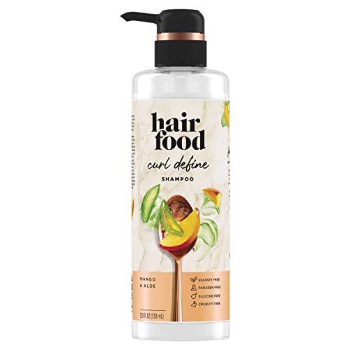 Hair Food Sulfate Free Shampoo for Curly Hair with Mango and Aloe, 17.9 Fl Oz