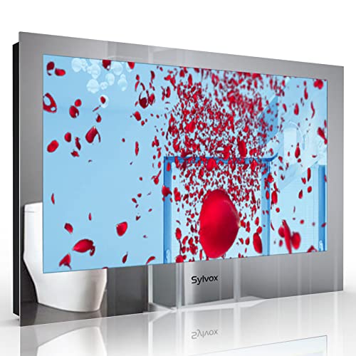 SYLVOX 32-inch 1080p Waterproof TV, Full HD, Magic Mirror Bathroom TV, Suitable for Bathrooms,Hotels,Saunas