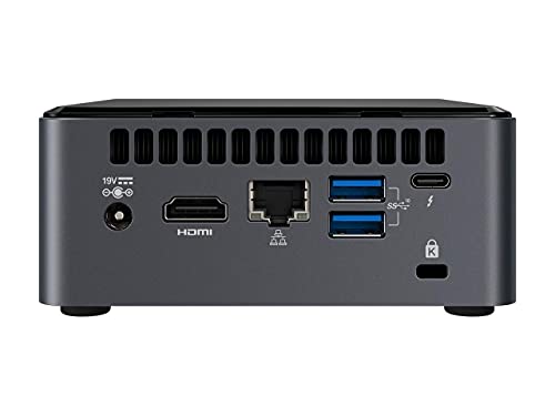 Intel NUC10 Mini PC, 10th Gen Intel i3-10110U, 8GB DDR4 SDRAM, 256GB PCIe NVMe M.2 SSD, Intel UHD Graphics, Wi-Fi 6, Bluetooth, HDMI, USB-C, Windows 10 Enterprise, Black