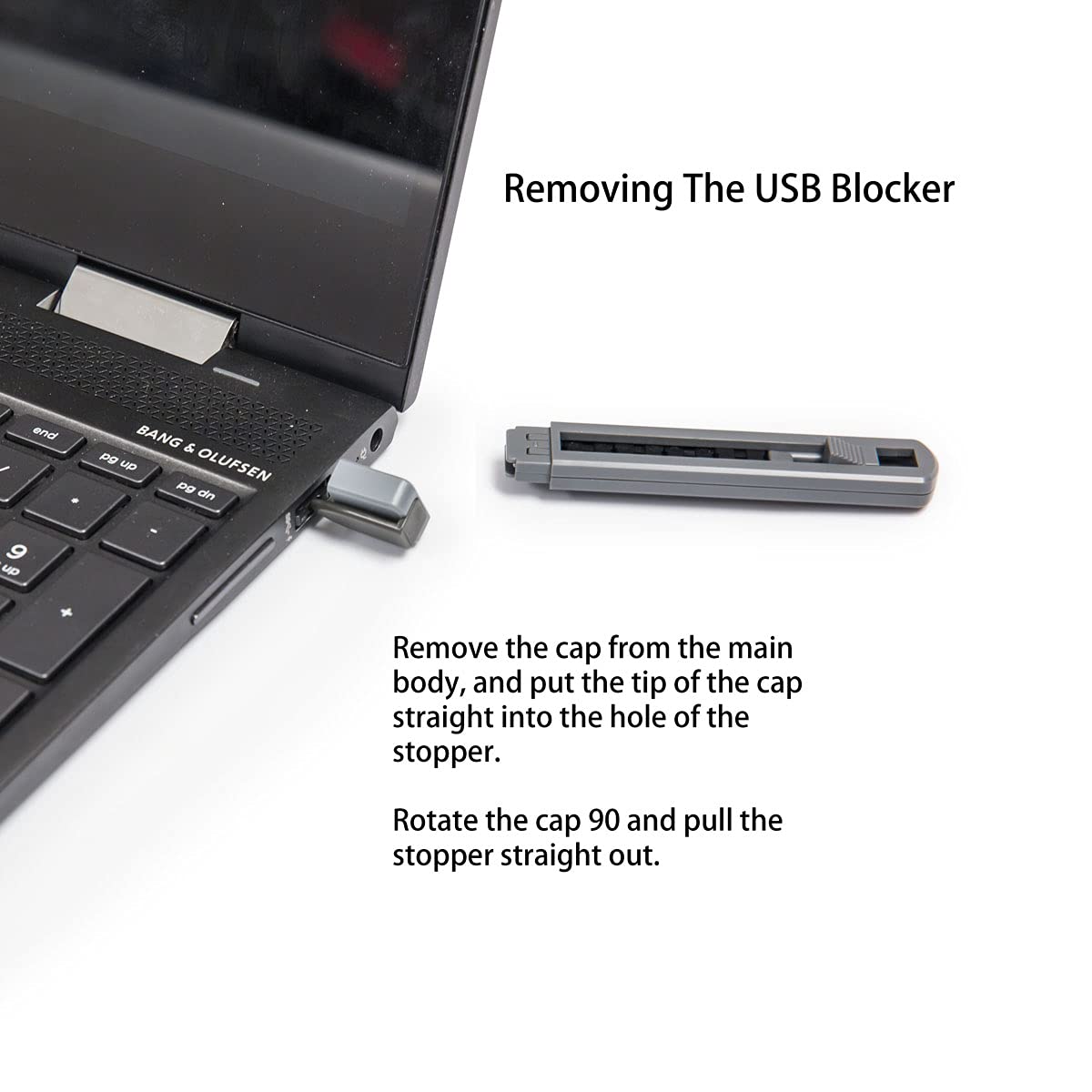 6 Piece USB Type A Port Secruity Blocker with Removal Tool