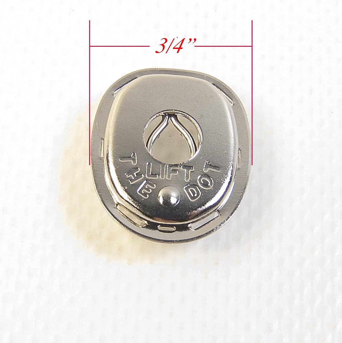 Lift The Dot Socket, Clinch Plate & 1/2" Wood Screw Stud - 10 Piece Set