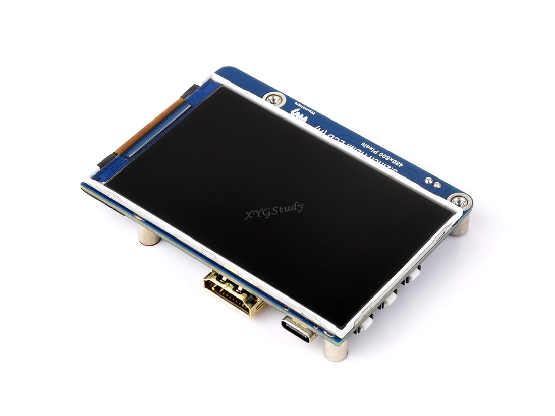 XYGStudy 3.2inch HDMI IPS LCD Display (H) Resolution 480×800 Adjustable Brightness Backlight No Touch Panel Supports Raspberry Pi Jetson Nano Windows 11/10 / 8.1/8 / 7 PC