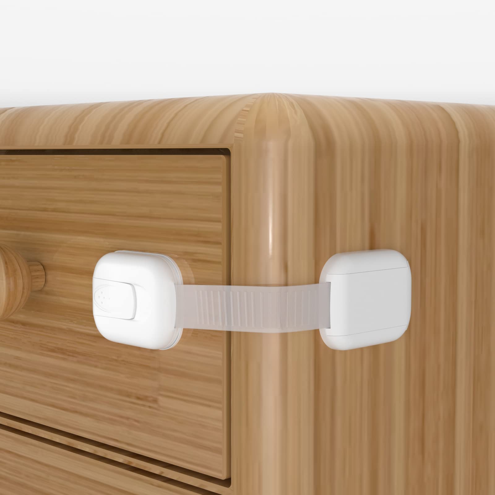 Child Safety Cabinet Locks for Babies, Baby Proofing Child Locks, 10 Pack DUOSI No Screws and Magnets Fridge Refrigerators Door Locks for Kitchen Cabinets and Drawers