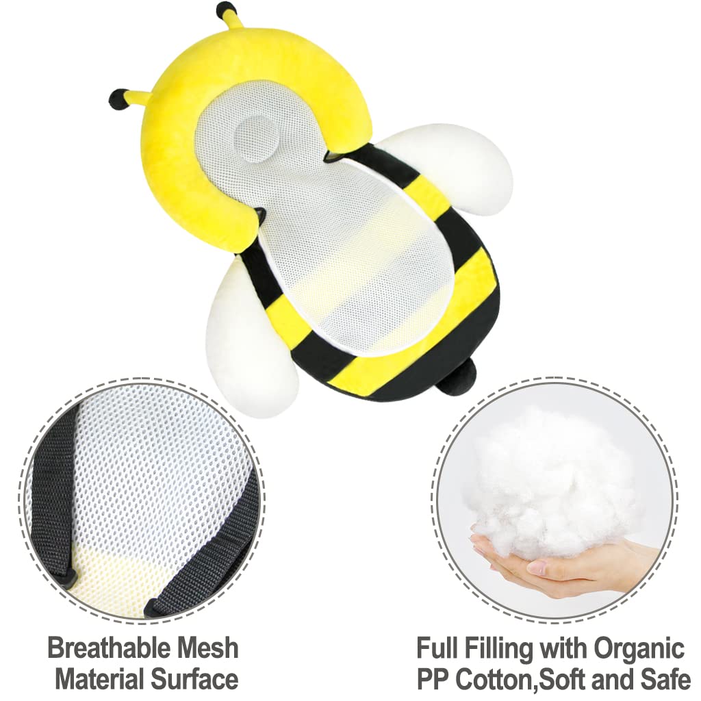 vocheer Baby Stroller Cushion, Car Seats Insert Soft Baby Stroller Liner Pram Head and Body Support Pillow for Newborn…