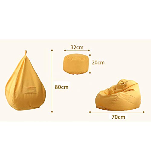 Lazy Sofa, Long Sitting Does Not Collapse, Easy to Clean, Independent Liner Creative Small Apartment Living Room Hotel Leisure Fabric Settee Chair,7080cm