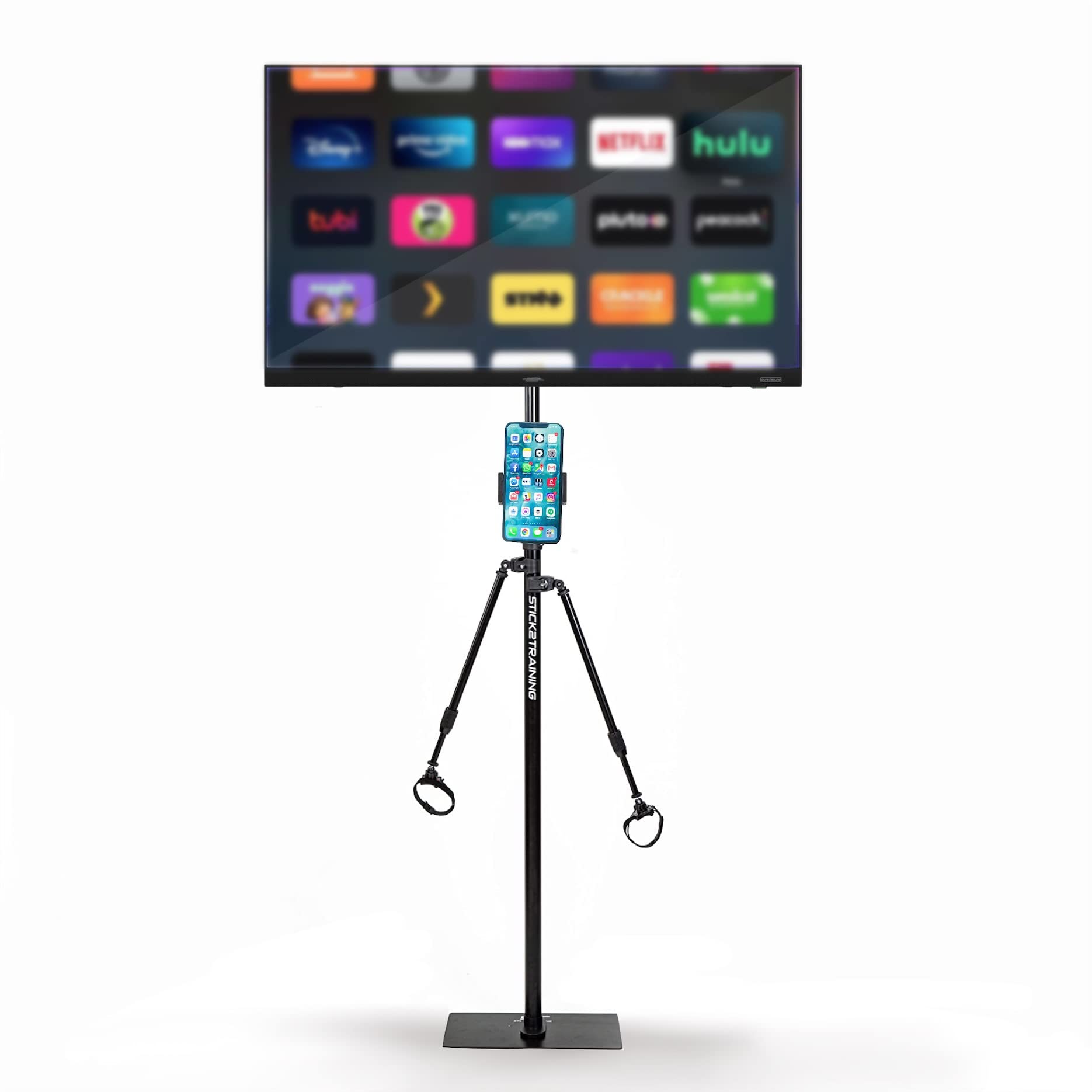 Stick2Training's Extra-Tall TV, VESA Stand Mount for Treadmill, Walking Pad, Under Desk Treadmill, Stand Up Desk - Keep You Productive or Entertained While You Work Out!