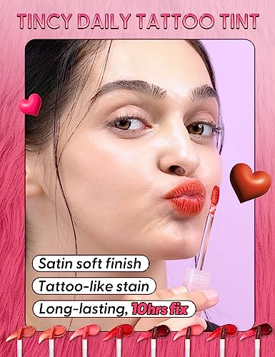 It's SKIN Tincy All-Day Semi-Matte Lip Stain Tint 0.13oz (01 Pina Colada Peach) - Non-Transfer Wear | Smooth Satin Finish, Rich Pigmentation | Moisturizing, Comfortable Vivid Color for Lasting All-Day