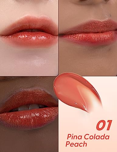 It's SKIN Tincy All-Day Semi-Matte Lip Stain Tint 0.13oz (01 Pina Colada Peach) - Non-Transfer Wear | Smooth Satin Finish, Rich Pigmentation | Moisturizing, Comfortable Vivid Color for Lasting All-Day