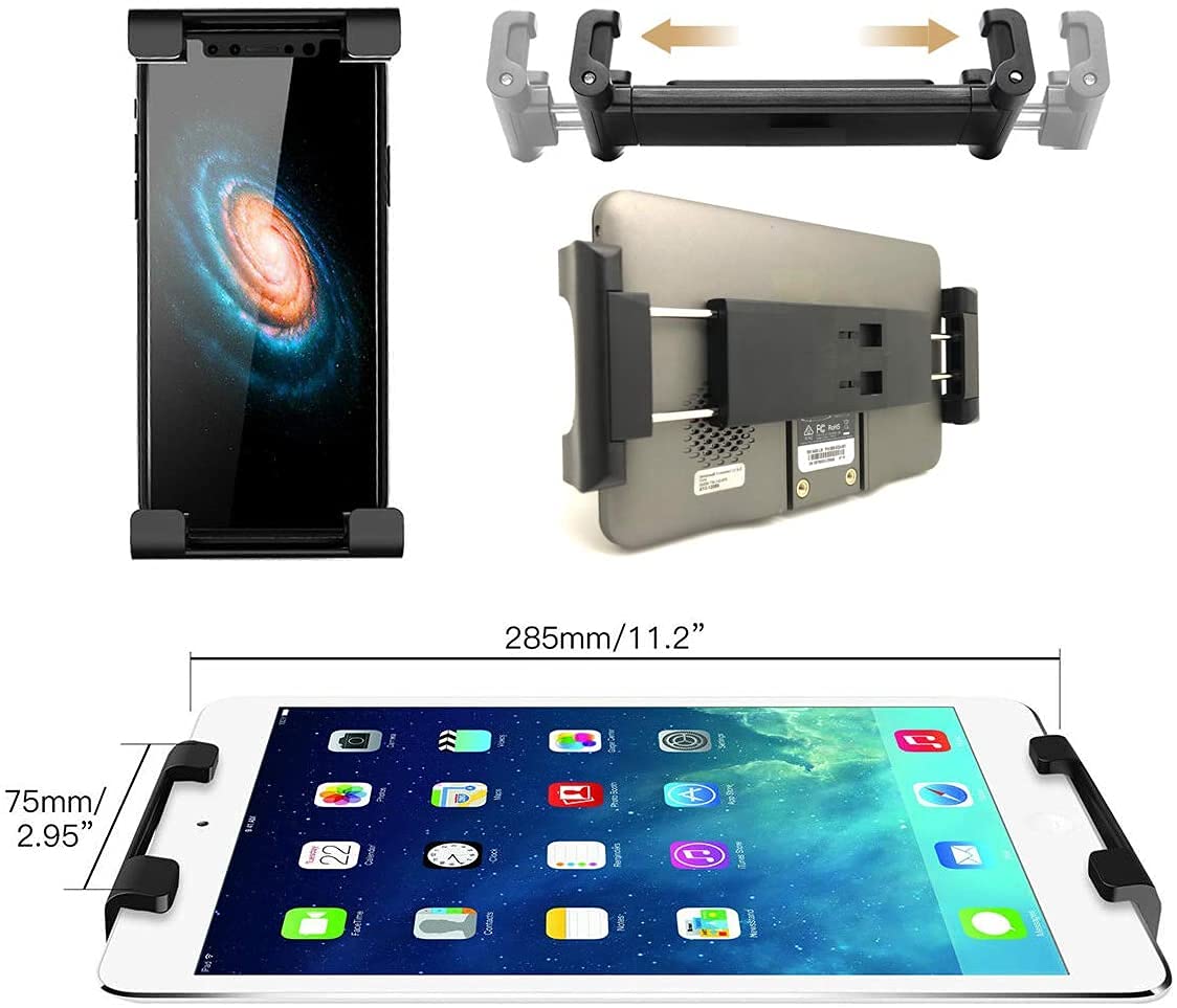 LycoGear Universal Smartphone Tablet Holder w/1" Rubber Coating Ball for All iPad Pro Air Mini iPhone MAX Pro Galaxy Tab (Compatible with Ram, Arkon Robust Mount & All 1 inch Socket System)