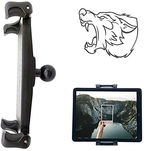 LycoGear Universal Smartphone Tablet Holder w/1" Rubber Coating Ball for All iPad Pro Air Mini iPhone MAX Pro Galaxy Tab (Compatible with Ram, Arkon Robust Mount & All 1 inch Socket System)