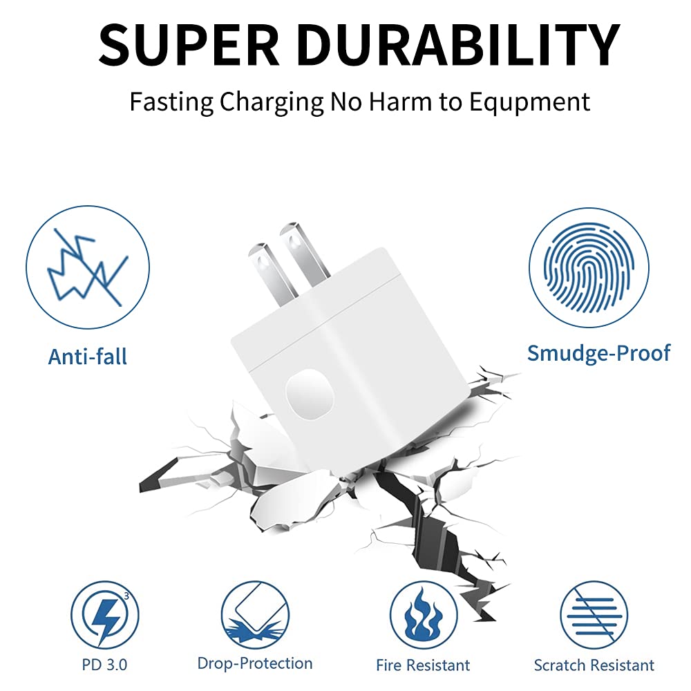 esbeecables Lightning Cable Adapter for iPhone iPhone 14/13/12/11/XS/XR/X/8/iPad (Lightning Cable with Adapter)